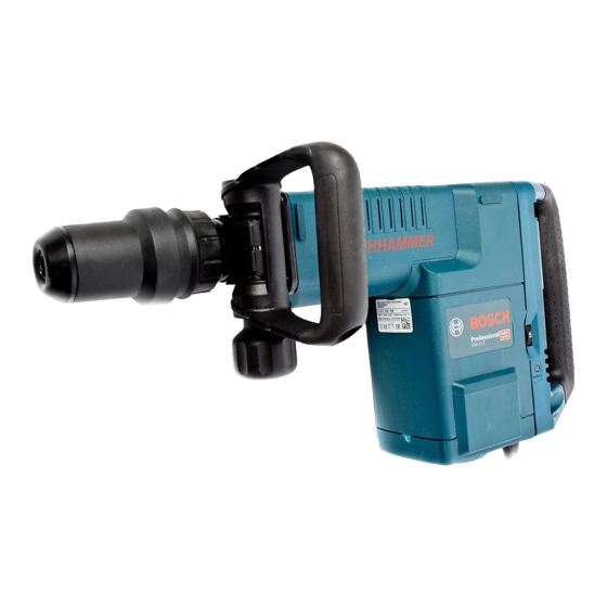 BOSCH GSH 11 E PROFESSIONAL ORIGINAL INSTRUCTIONS MANUAL Pdf Download ...