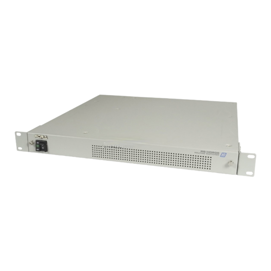 FOR-A RS-HD808 OPERATION MANUAL Pdf Download | ManualsLib