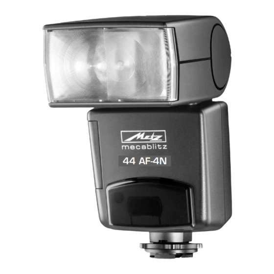 METZ MECABLITZ 44 AF-3 N OPERATING INSTRUCTIONS MANUAL Pdf Download ...