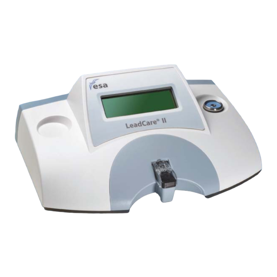 ESA LEADCARE II QUICK REFERENCE MANUAL Pdf Download | ManualsLib