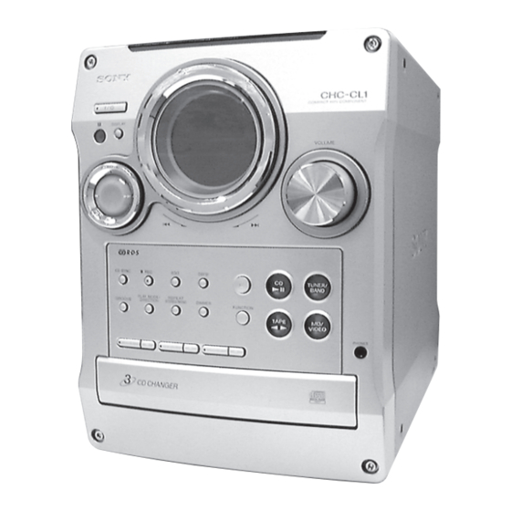 SONY HCD-CL1 SERVICE MANUAL Pdf Download | ManualsLib