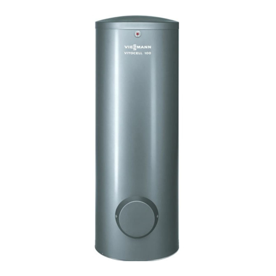 VIESSMANN VITOCELL 100-V CVA-SERIES INSTALLATION INSTRUCTIONS MANUAL ...
