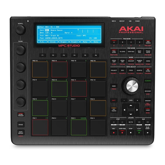 AKAI MPC STUDIO QUICK START MANUAL Pdf Download | ManualsLib AKAI MPC STUDIO QUICK START MANUAL Pdf Download | ManualsLib