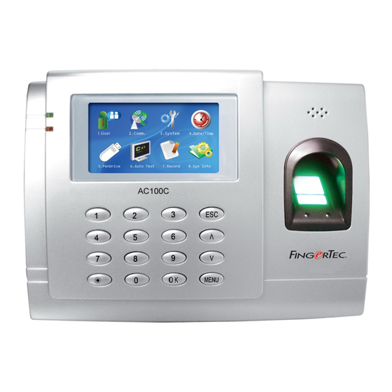 FINGERTEC AC100C USER MANUAL Pdf Download | ManualsLib