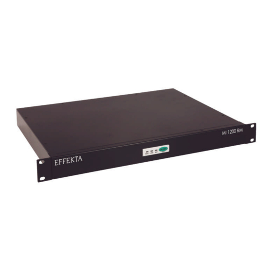 EFFEKTA MI-SERIES TECHNICAL DESCRIPTION Pdf Download | ManualsLib