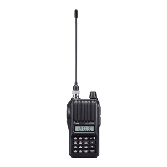 ICOM IC-U80 INSTRUCTION MANUAL Pdf Download | ManualsLib