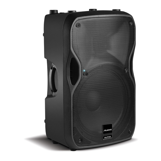 ALESIS ALPHA 112 QUICK START MANUAL Pdf Download | ManualsLib