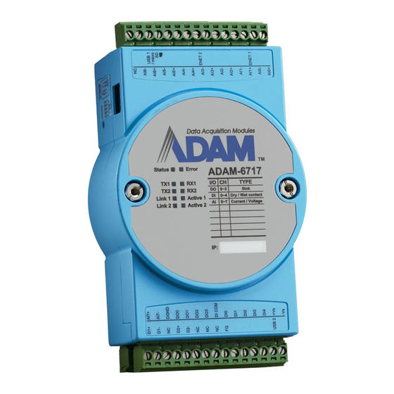 ADVANTECH ADAM-6717 USER MANUAL Pdf Download | ManualsLib