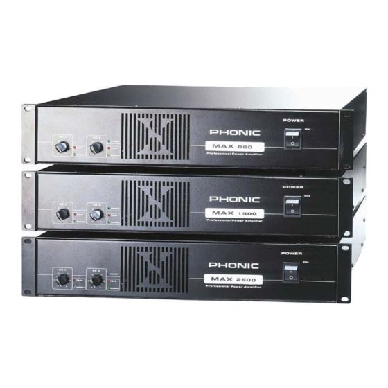 PHONIC MAX 860 SERVICE MANUAL Pdf Download | ManualsLib