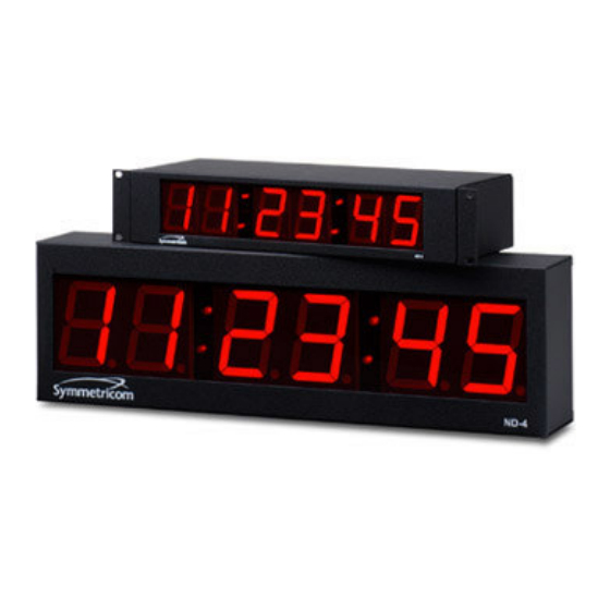 SYMMETRICOM ND-SERIES USER MANUAL Pdf Download | ManualsLib