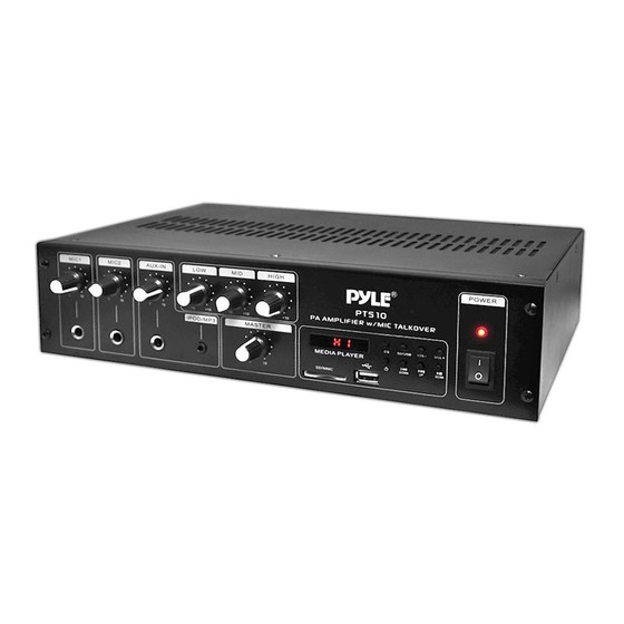 PYLE PT510 USER MANUAL Pdf Download | ManualsLib