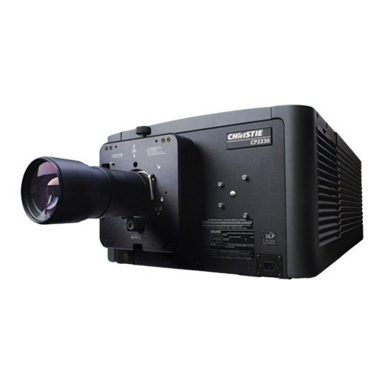 CHRISTIE CP2230 SETUP MANUAL Pdf Download | ManualsLib