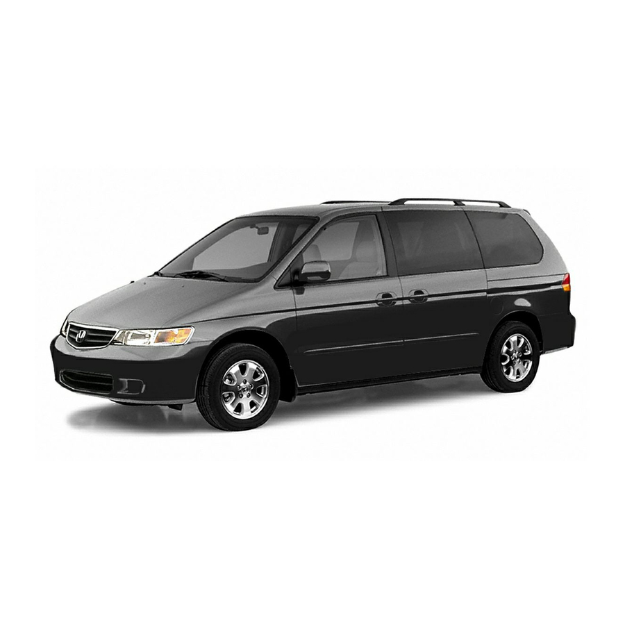 HONDA 2004 ODYSSEY SERVICE MANUAL Pdf Download ManualsLib HONDA 2004 ODYSSEY SERVICE MANUAL Pdf Download ManualsLib