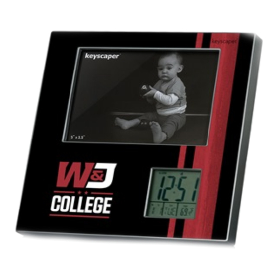 KEYSCAPER DESKTOP PICTURE FRAME WITH CLOCK PRODUCT MANUAL Pdf Download ...