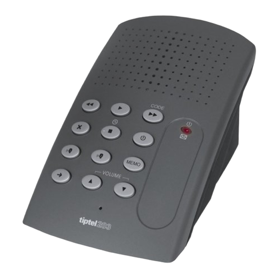 TIPTEL 203 OPERATING INSTRUCTIONS MANUAL Pdf Download | ManualsLib