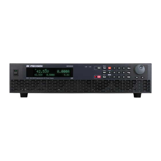 BK PRECISION MR SERIES USER MANUAL Pdf Download | ManualsLib