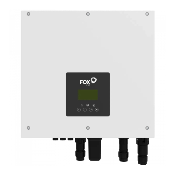 FOX ESS H1 G2 SERIES USER MANUAL Pdf Download | ManualsLib