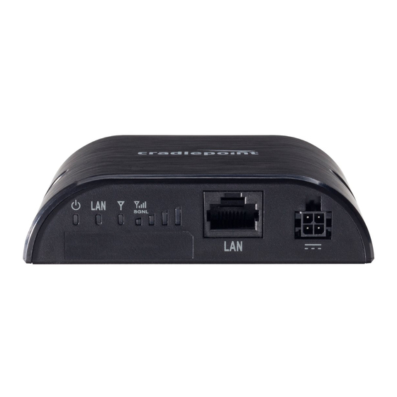 CRADLEPOINT COR IBR350 QUICK START MANUAL Pdf Download | ManualsLib