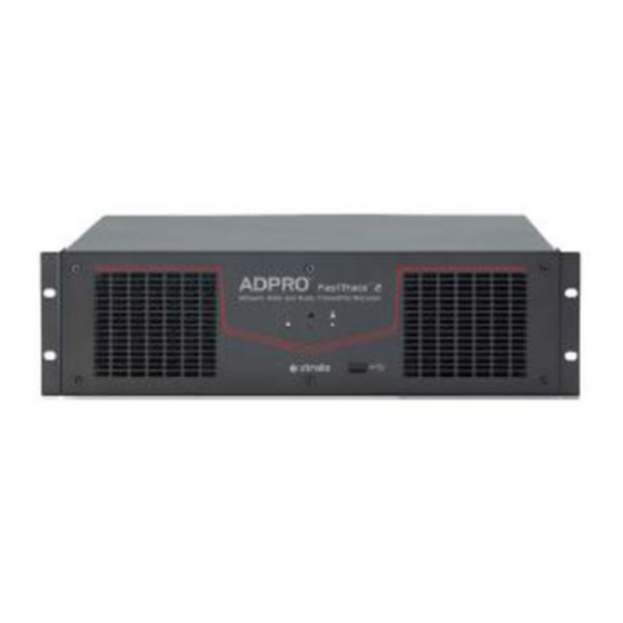 XTRALIS ADPRO FASTTRACE 2 SERIES INSTALLATION MANUAL Pdf Download | ManualsLib