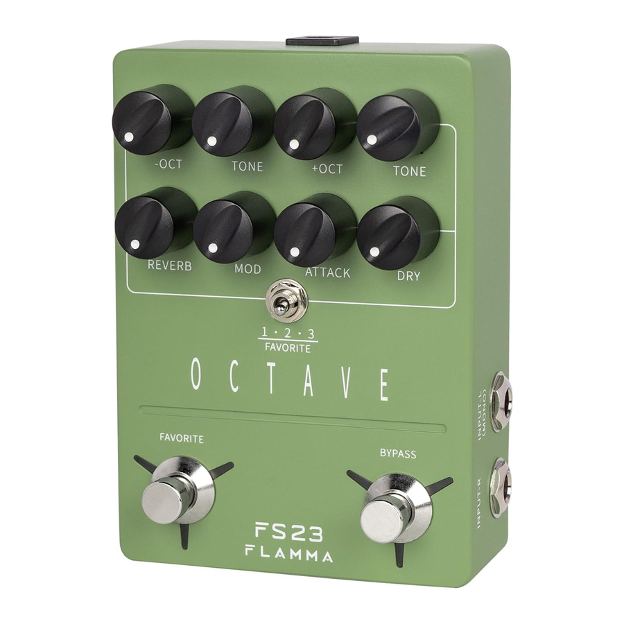 FLAMMA OCTAVE FS23 - Music Pedal Manual | ManualsLib