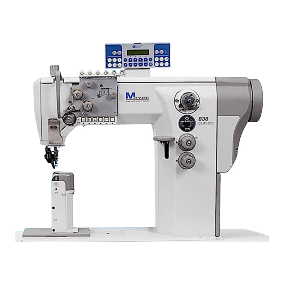 Dürkopp adler M-Type 838-180122-M Manuals | ManualsLib