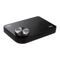 CREATIVE SOUND BLASTER X-FI SURROUND 5.1 PRO V3 USER MANUAL Pdf ...