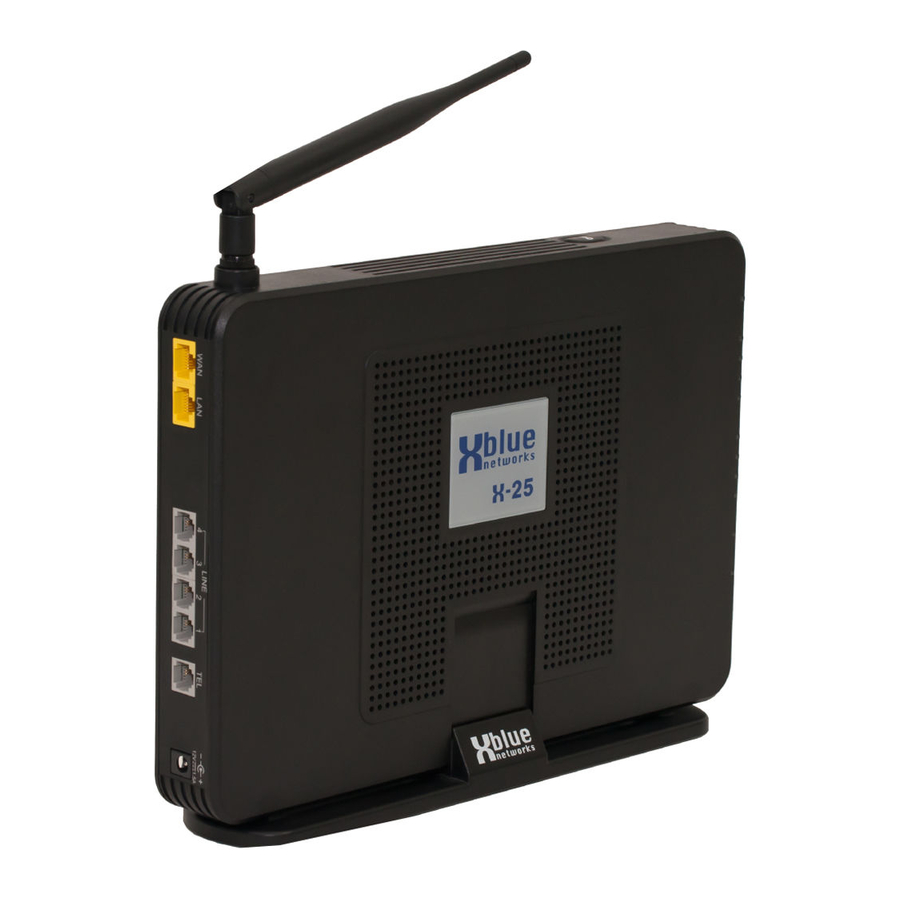 XBLUE NETWORKS X-25 INSTALLATION MANUAL Pdf Download | ManualsLib