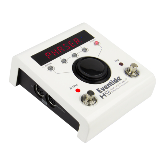 EVENTIDE H9 USER MANUAL Pdf Download | ManualsLib