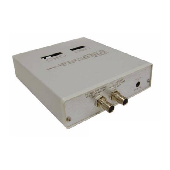 AGILENT TECHNOLOGIES E5850A QUICK START MANUAL Pdf Download | ManualsLib