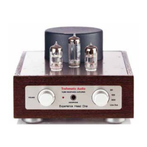 TRAFOMATIC AUDIO EXPERIENCE HEAD ONE USER MANUAL Pdf Download | ManualsLib