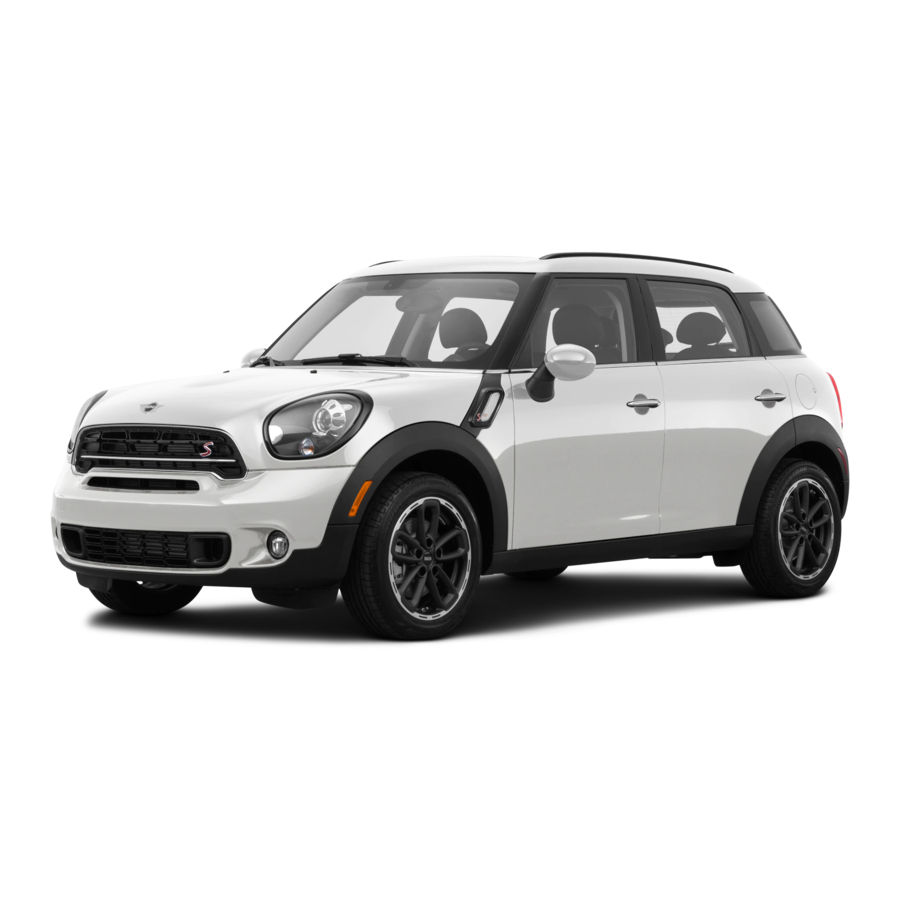 MINI COUNTRYMAN OWNER'S MANUAL Pdf Download | ManualsLib