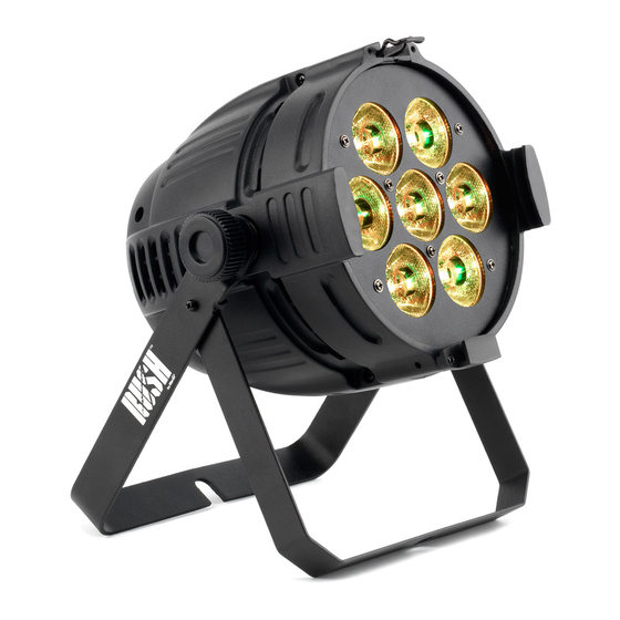 RUSH PAR 1 RGBW USER MANUAL Pdf Download | ManualsLib