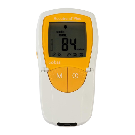 COBAS ACCUTREND PLUS USER MANUAL Pdf Download | ManualsLib