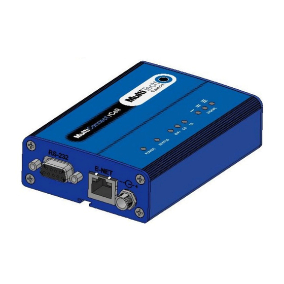 MULTITECH MULTICONNECT RCELL 100 USER MANUAL Pdf Download | ManualsLib