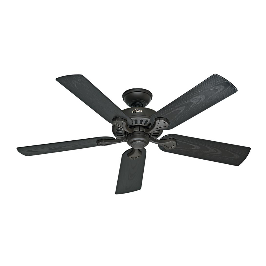 HUNTER 59515 FIVE MINUTE FAN OWNER'S MANUAL AND INSTALLATION MANUAL Pdf ...