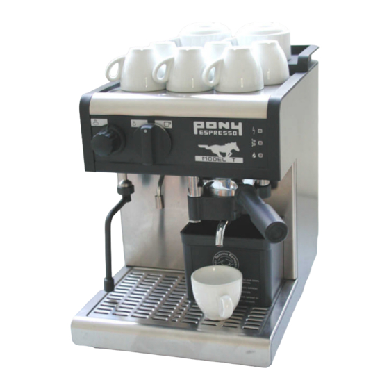 PONY ESPRESSO T 134 INSTRUCTIONS FOR USE MANUAL Pdf Download | ManualsLib