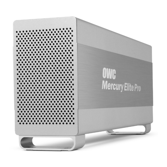 OWC MERCURY ELITE PRO DUAL USER MANUAL Pdf Download | ManualsLib