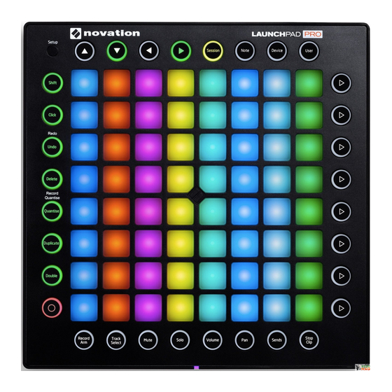 NOVATION LAUNCHPAD PRO PROGRAMMER'S REFERENCE MANUAL Pdf Download | ManualsLib