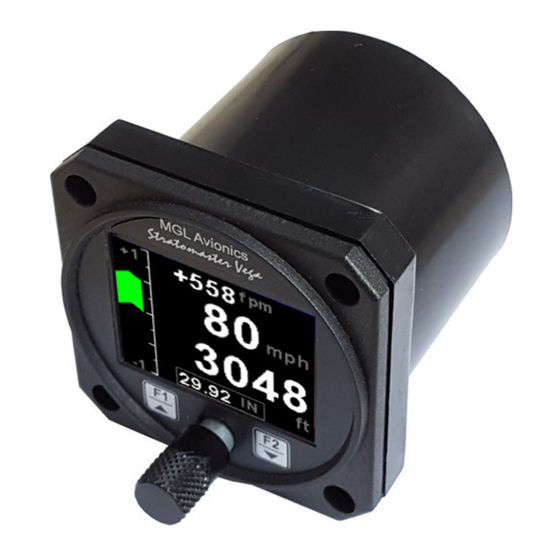 MGL AVIONICS VEGA ASV-1 OPERATING MANUAL Pdf Download | ManualsLib