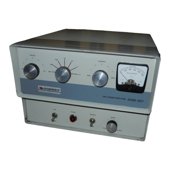 GONSET GSB-201 INSTRUCTION MANUAL Pdf Download | ManualsLib