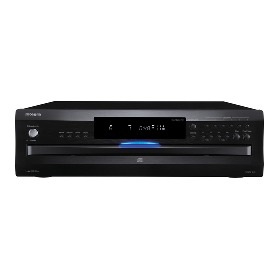 INTEGRA CDC-3.4 INSTRUCTION MANUAL Pdf Download | ManualsLib