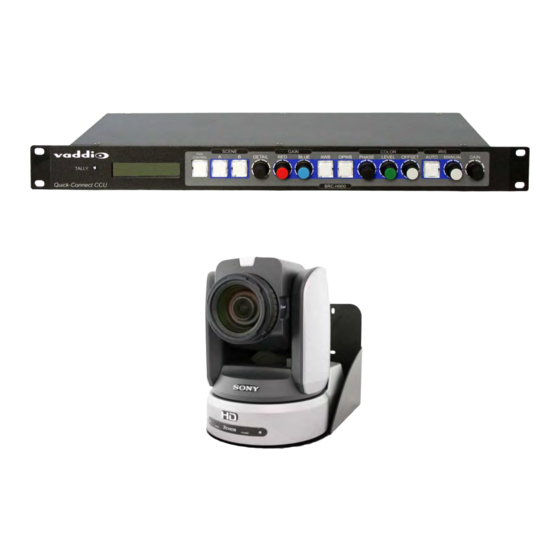 VADDIO QUICK-CONNECT CCU H900 INSTALLATION AND USER MANUAL Pdf Download ...