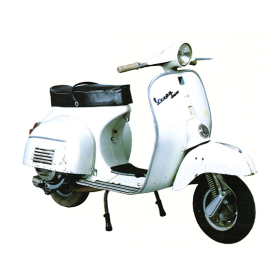 VESPA 125 SUPER OPERATION AND MAINTENANCE Pdf Download | ManualsLib