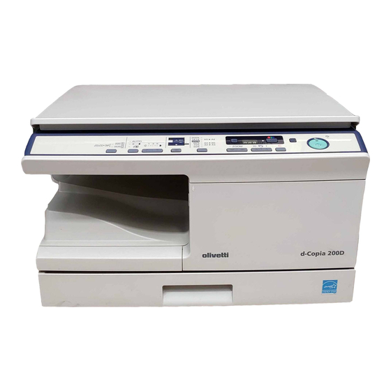 OLIVETTI D-COPIA 200D OPERATION MANUAL Pdf Download | ManualsLib