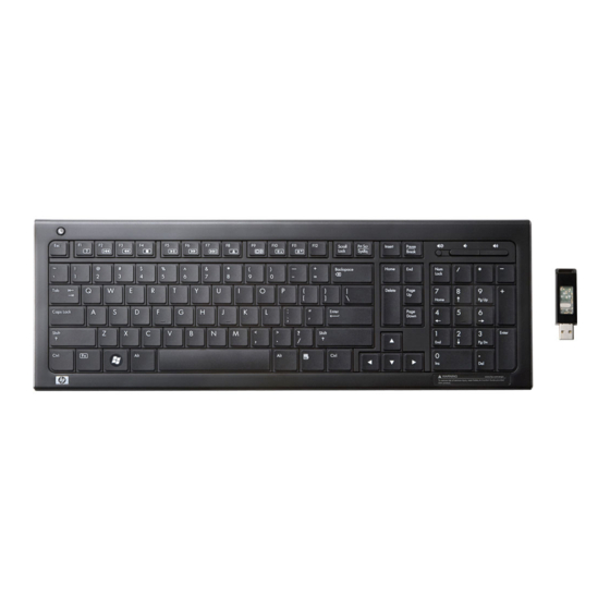 HP FQ480AA - WIRELESS ELITE KEYBOARD USER MANUAL Pdf Download | ManualsLib
