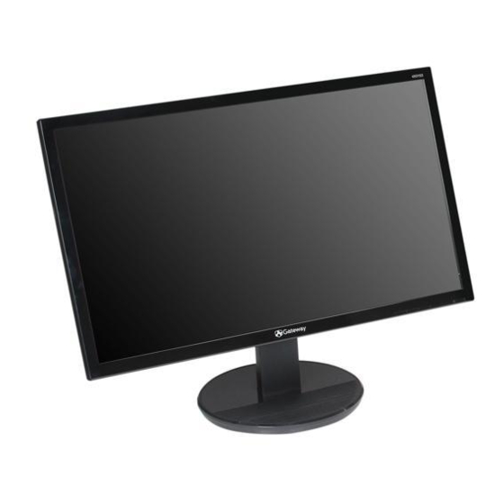 GATEWAY LCD MONITOR USER MANUAL Pdf Download | ManualsLib