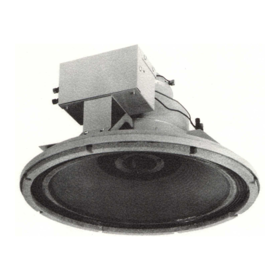 ALTEC 616-8A CEILING SPEAKER MANUAL Pdf Download | ManualsLib