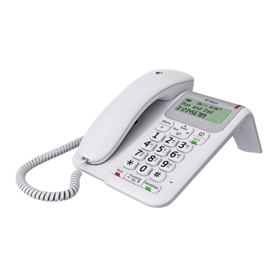 BT Decor 2200 Manual | ManualsLib