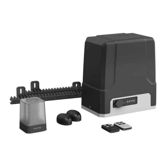 Extel Umii XC500 Electric Gate Opener Quick Start Guide | ManualsLib