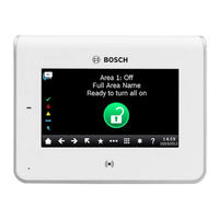 User Manuals: Bosch B942 Touch Screen Keypad